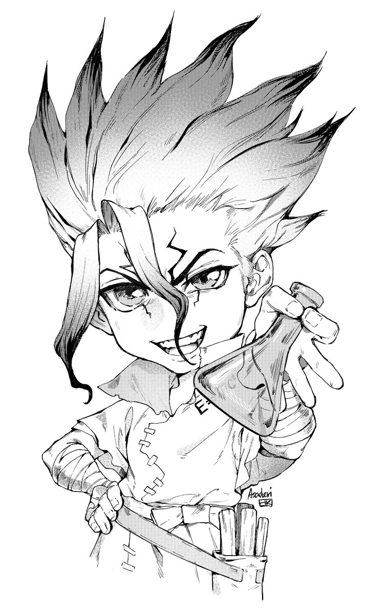 「another practice with chibi #senku 」 ️Adri ️digital hiatus 🪷の漫画