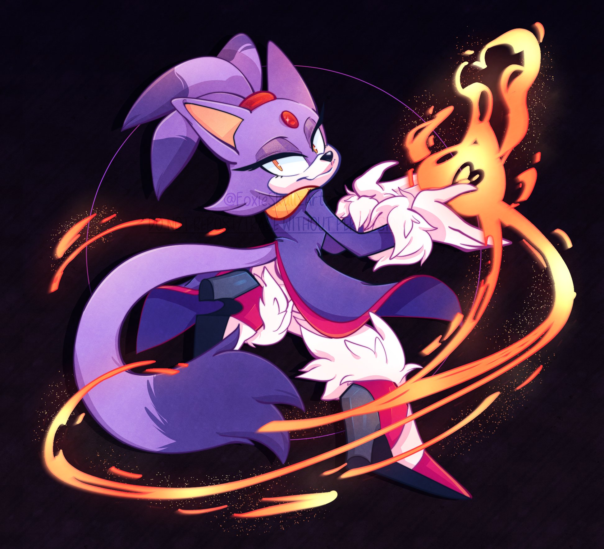 FoxieSkullz Artz on Twitter: "Is it a crime that this is my actual first time drawing Blaze? # ...