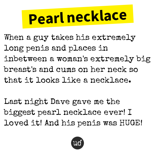 Pearl Necklace Urban Dictionary