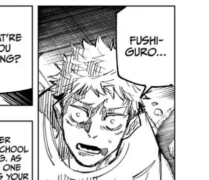 「you can see on yuji's face he's so shocked and relieved to s」JUJUTSU ...
