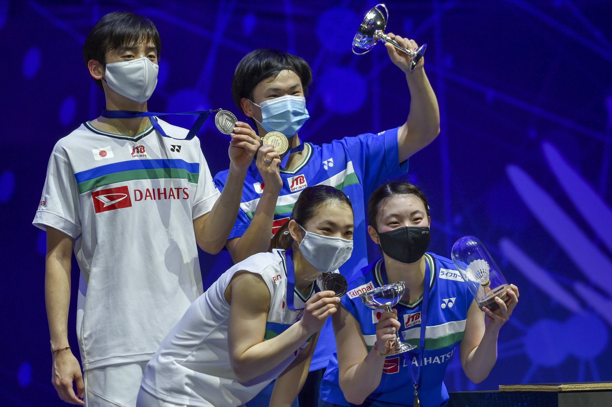 TEAM JAPAN on Twitter: "#バドミントン の全英オープン最終日（21日）、混合ダブルスは渡辺勇大選手、東野有紗選手組が金子祐樹選手、松友美佐紀選手組に勝って3年ぶり2度目 ...