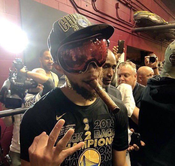 Stephen Curry Smoking