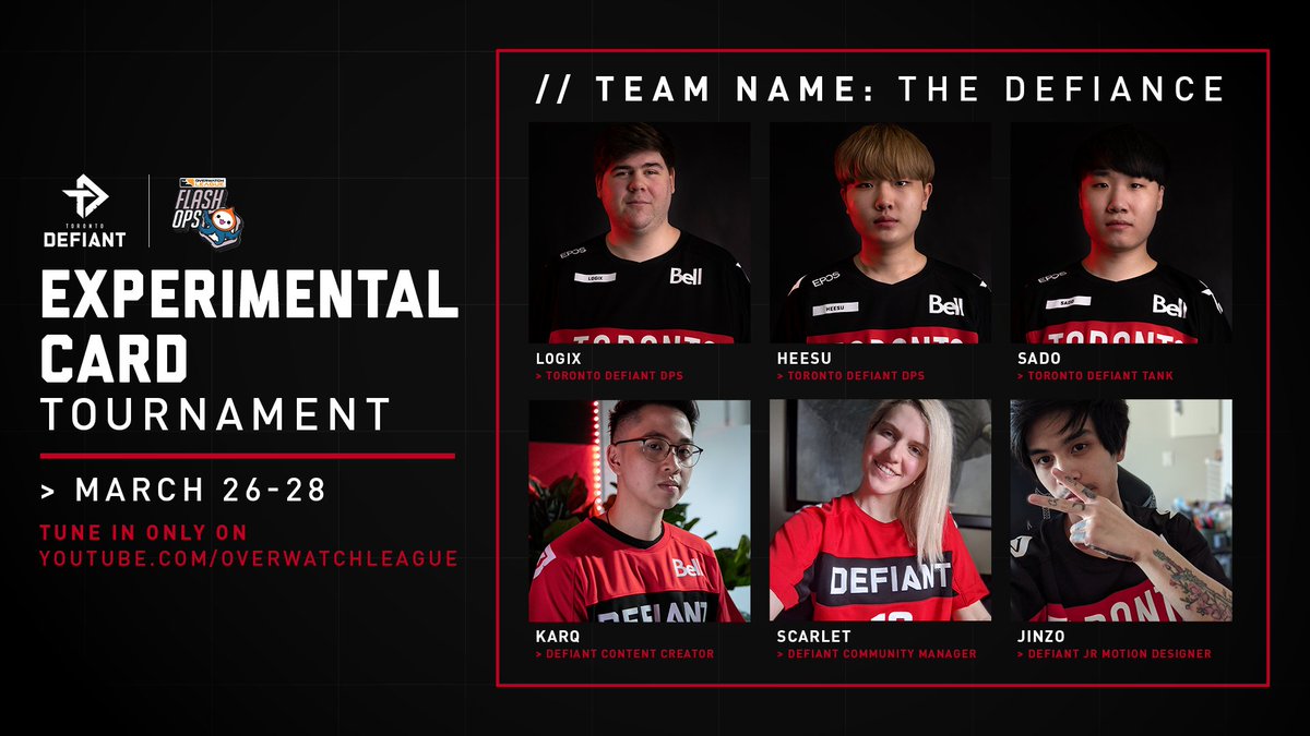Toronto Defiant announces the Defiance team to play in the Experimental ...