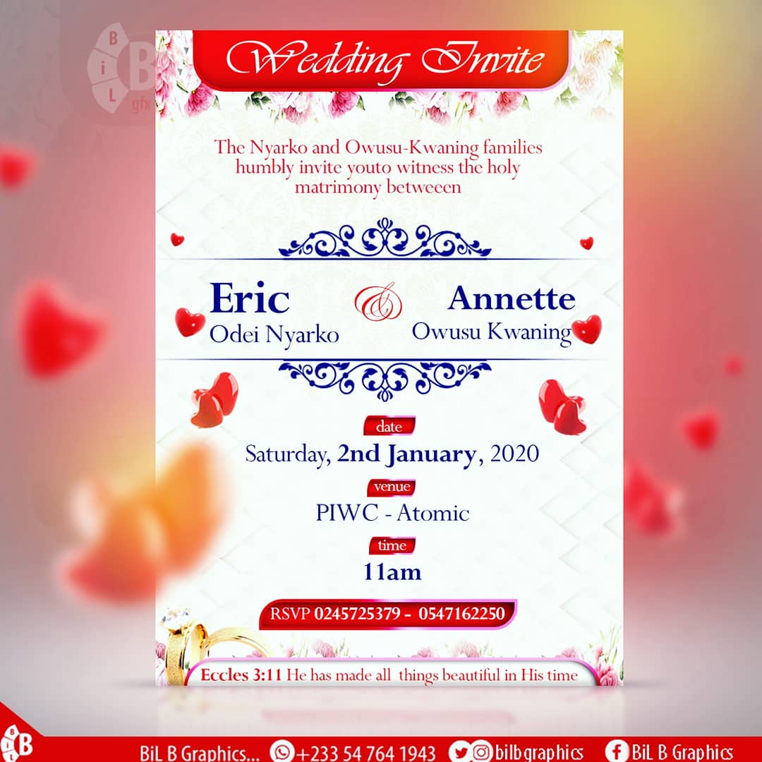 Ghana Wedding Invitations