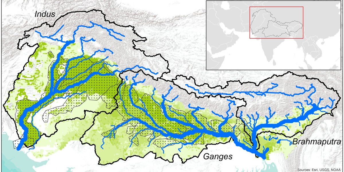 Indus And Ganges River Map