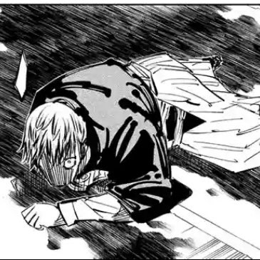 「it took five chapters for naoya to end up on the floor like 」JUJUTSU ...