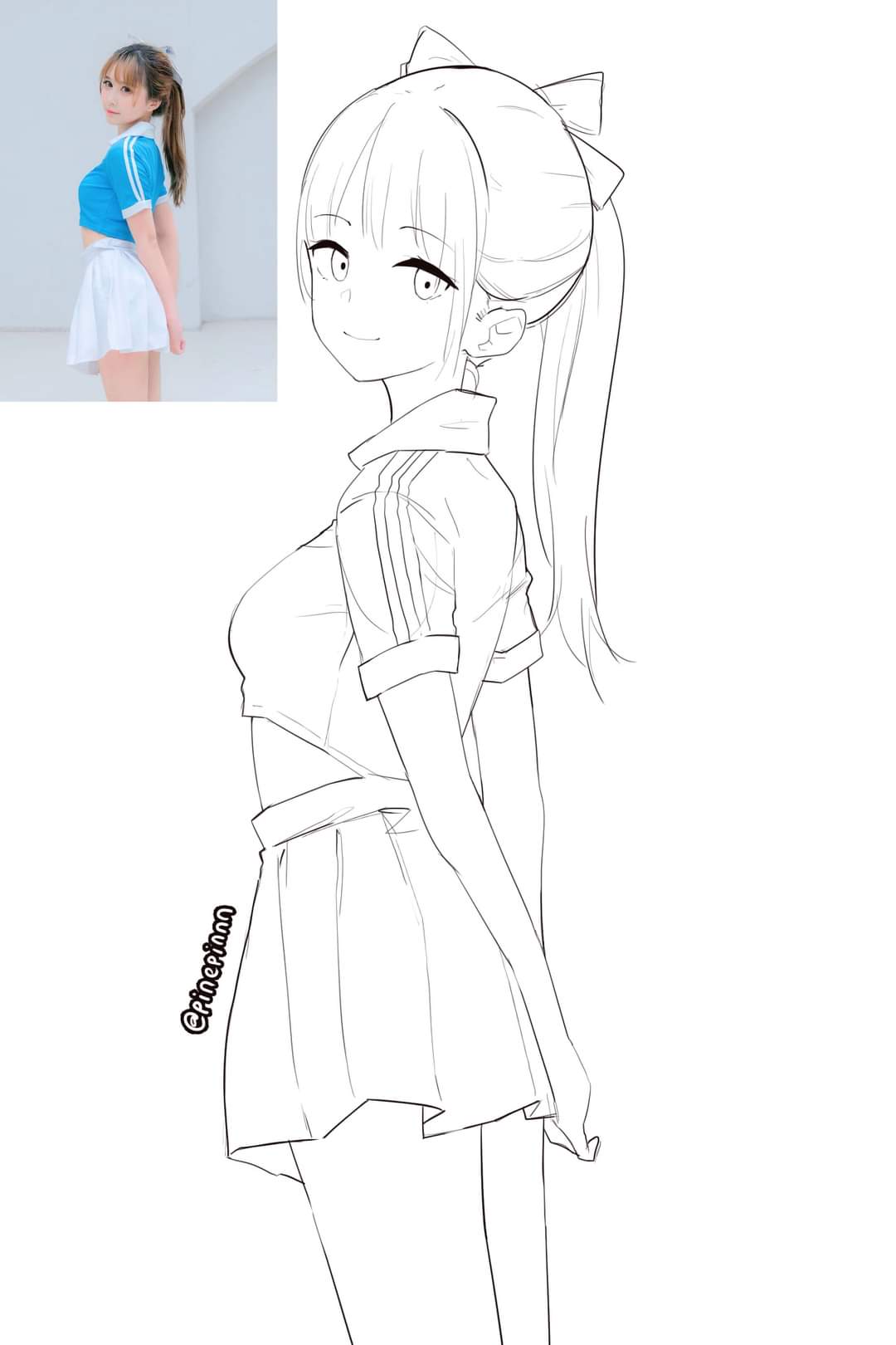 Anime Female Base With Hair