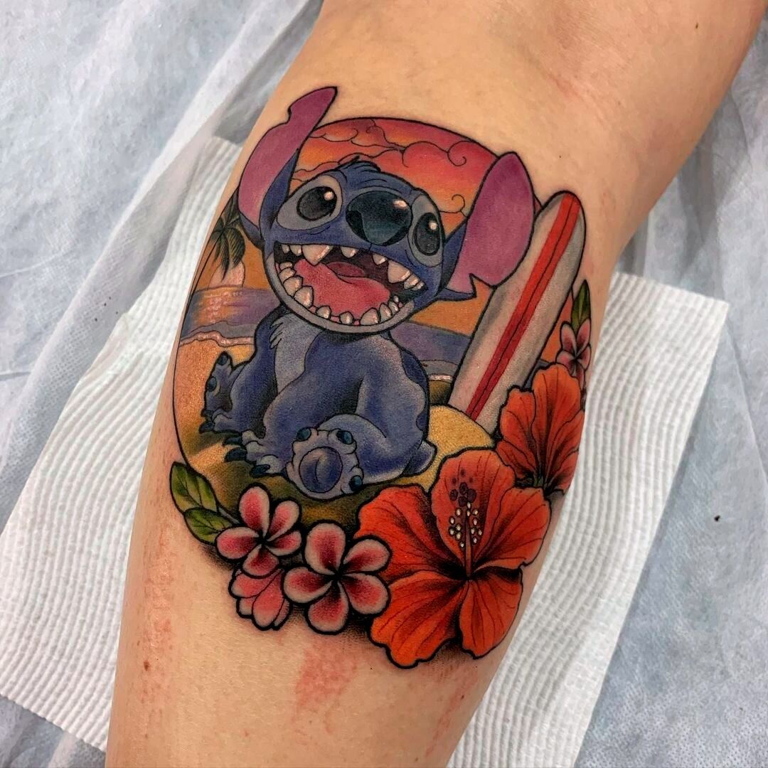 Leg Stitch Tattoos Our Favorite Lilo And Stitch Tattoos – Babes Of