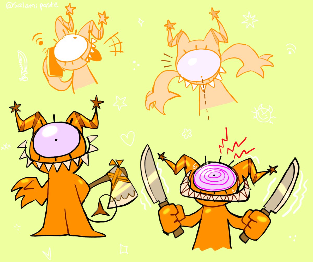 「orange devil 」|salamipasteのイラスト