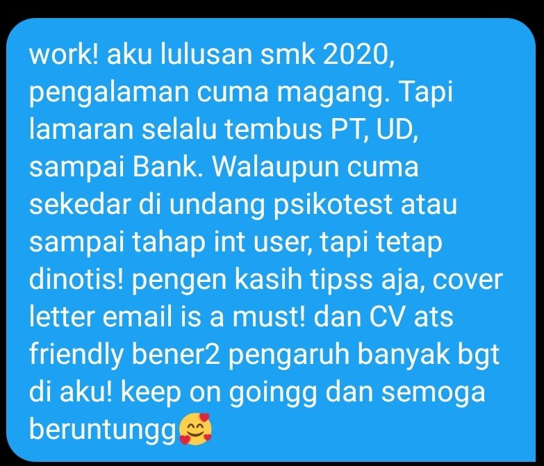 BACA RULES DI (bit.ly/worksfess) on Twitter: "work! yangg mau sharingg bolehh rep yaa, nanti aku ...