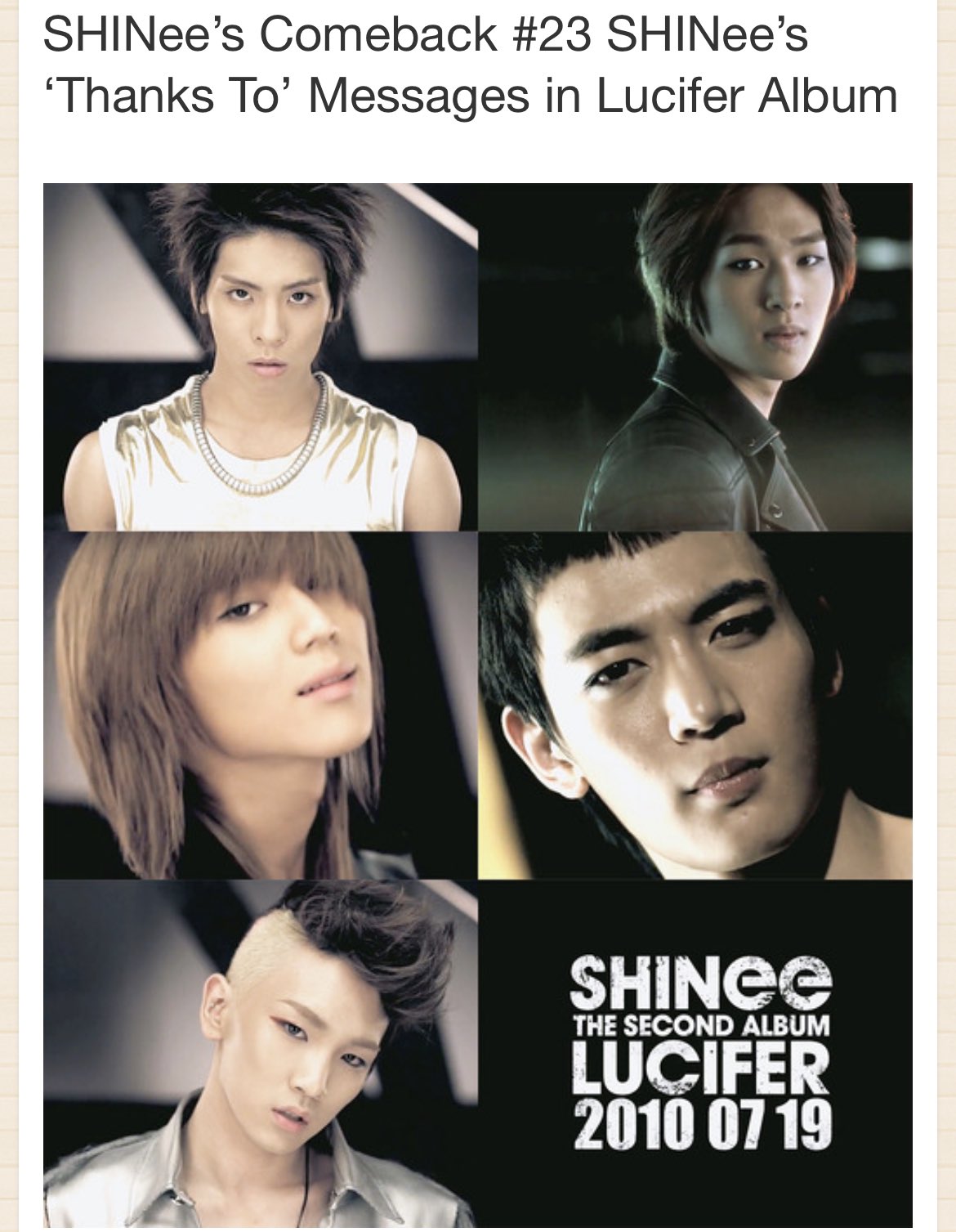 Shinee Lucifer Minho