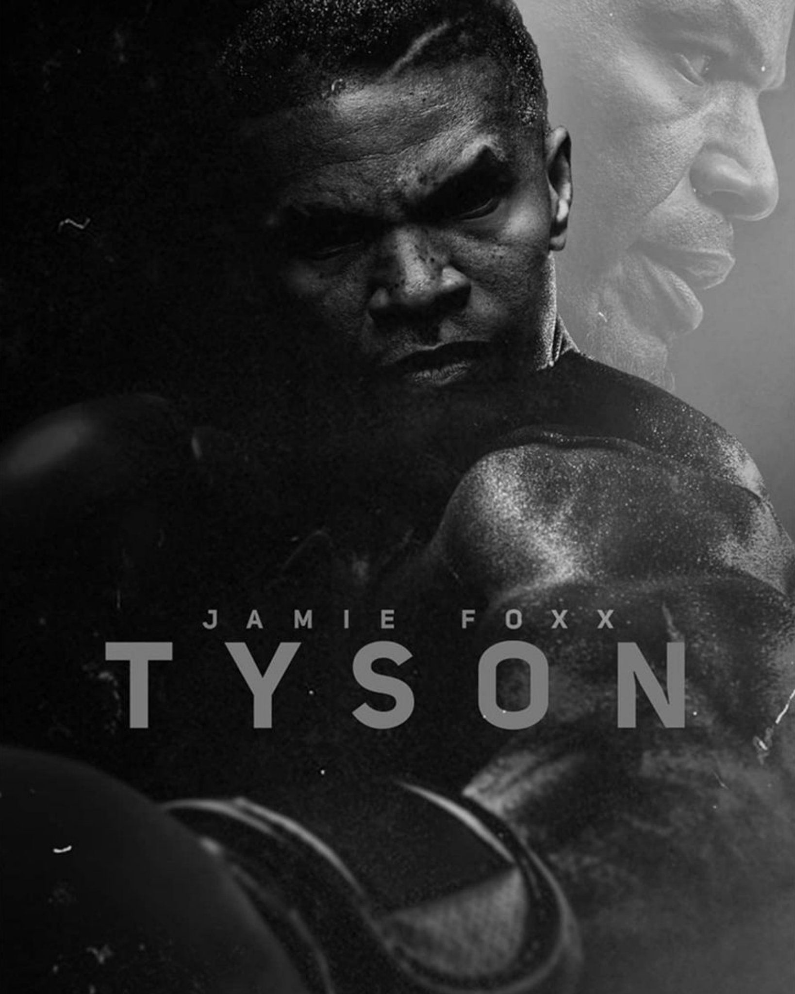 Mike Tyson Black And White Poster