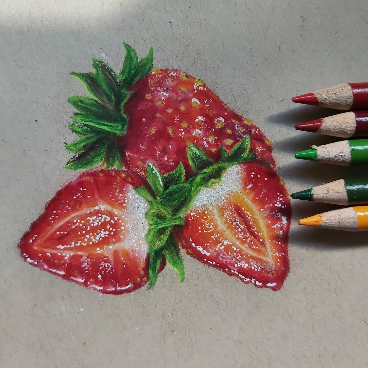How To Draw A Realistic Strawberry