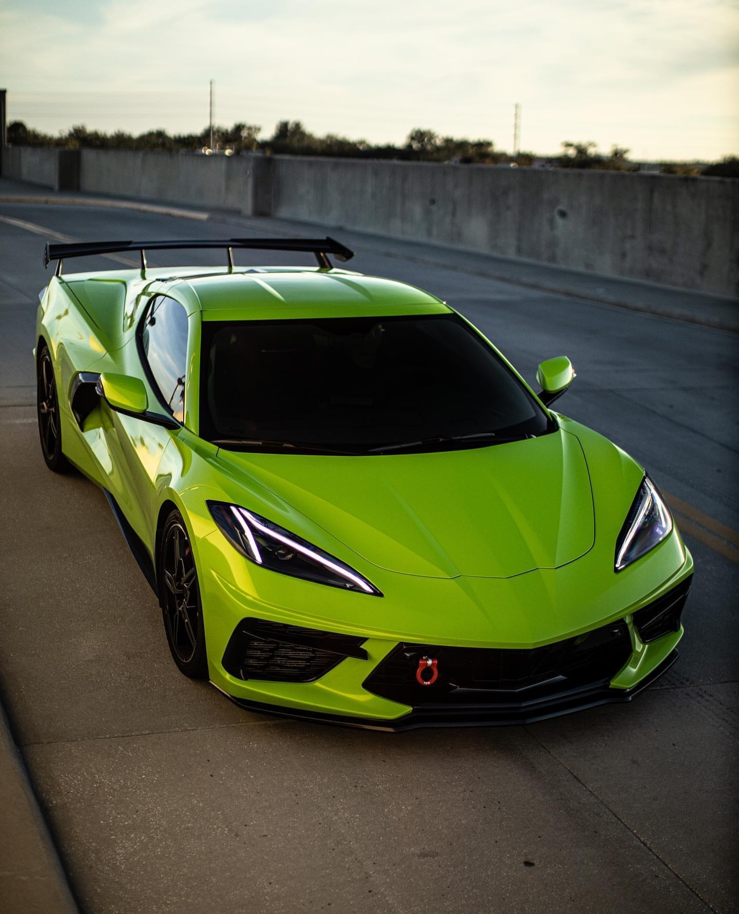 Lime Green Corvette