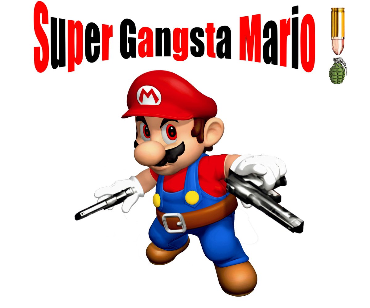 Super Gangsta Mario (Mario Edit) - Custom Mario Kart