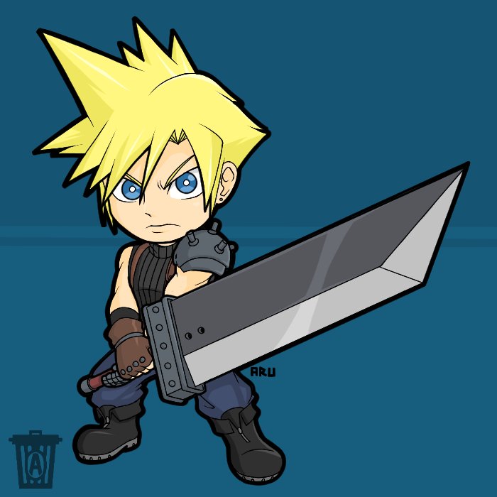 Final Fantasy Cloud Chibi