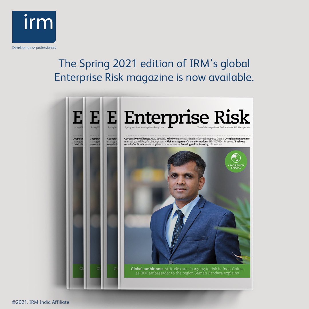 IRM India Affiliate on Twitter: "IRM’s Enterprise Risk magazine covers the whole spectrum of ...