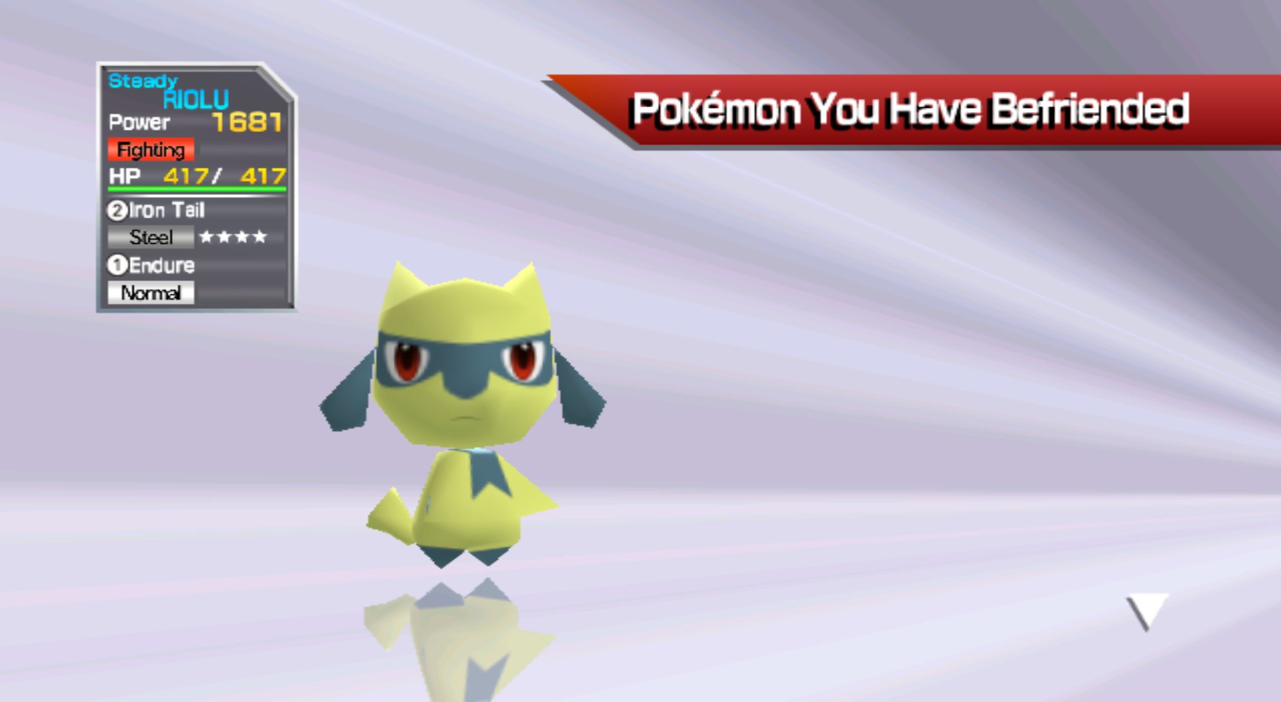 Shiny Riolu Pokemon X