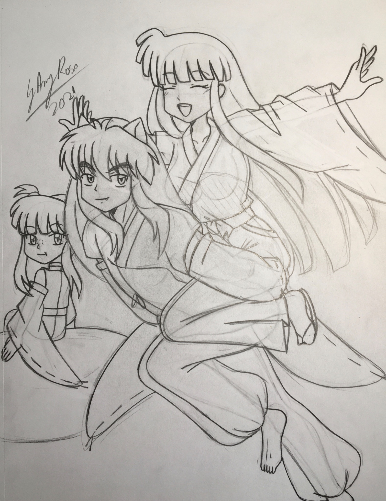 Inuyasha Kikyo Drawing
