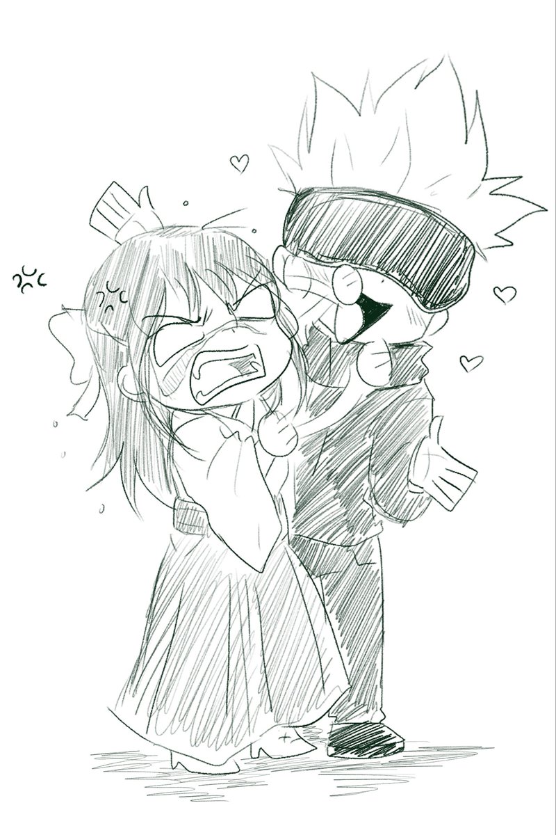 「Gojo and Utahime Doodle enjoy ? #utahime #GojoSatoru #gojohi」Eve BaFuの漫画