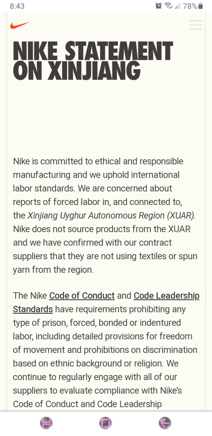 Nike Labor Standards