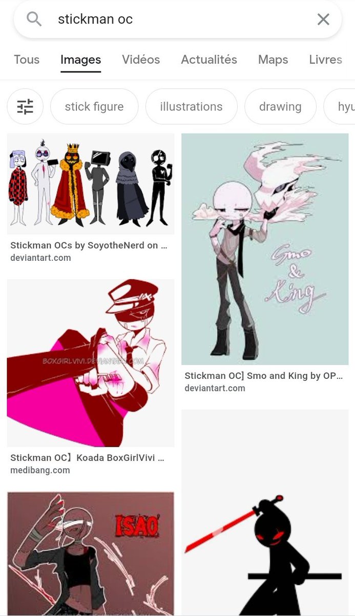 「The difference between the "stickman" and "stickman oc" goog」RadicalRedの漫画