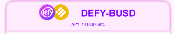 Defy Farm #BSC on Twitter: "Insane APY! Insane Tokenomics! NO inflation! #DeFi #yieldfarming # ...