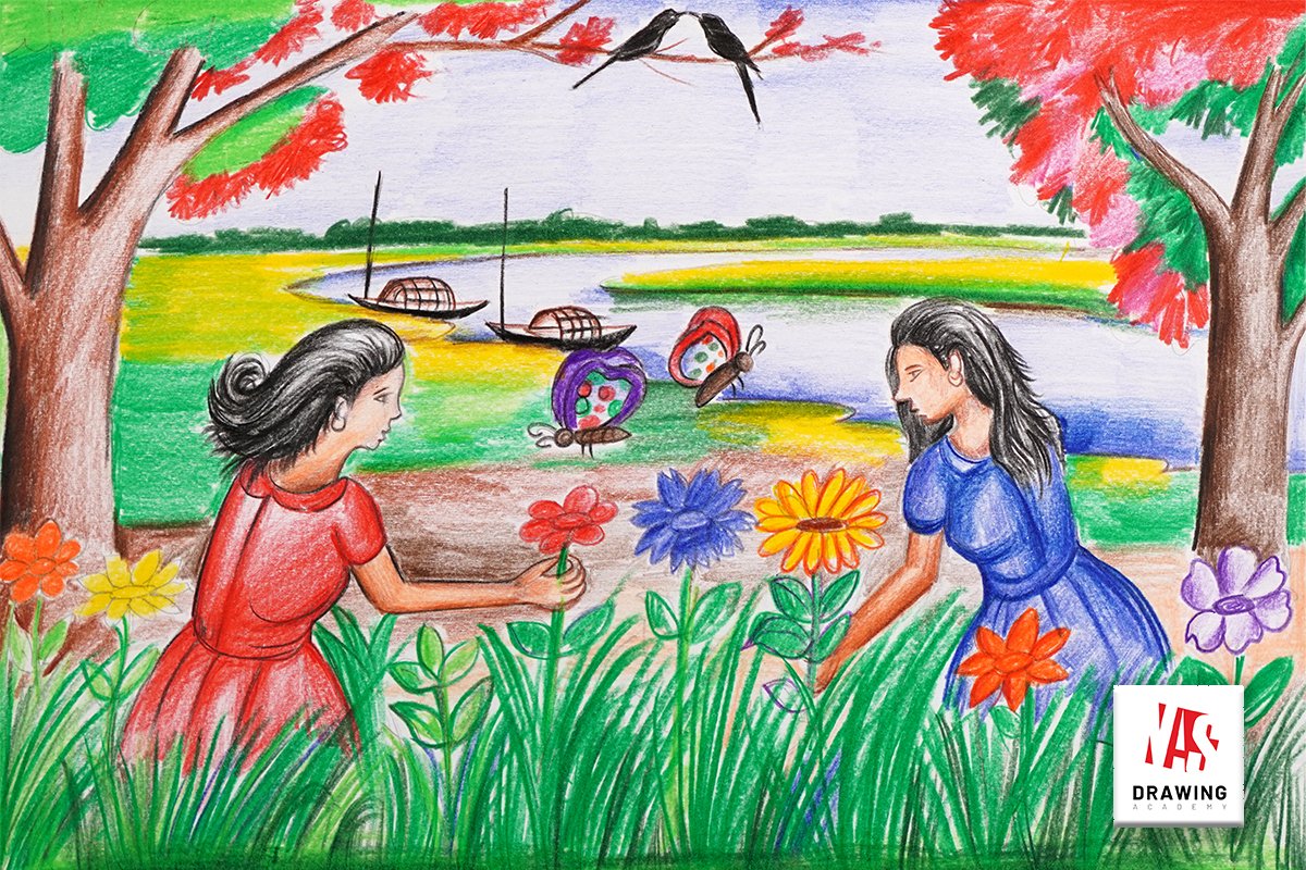 Pictures Of Spring Season To Draw