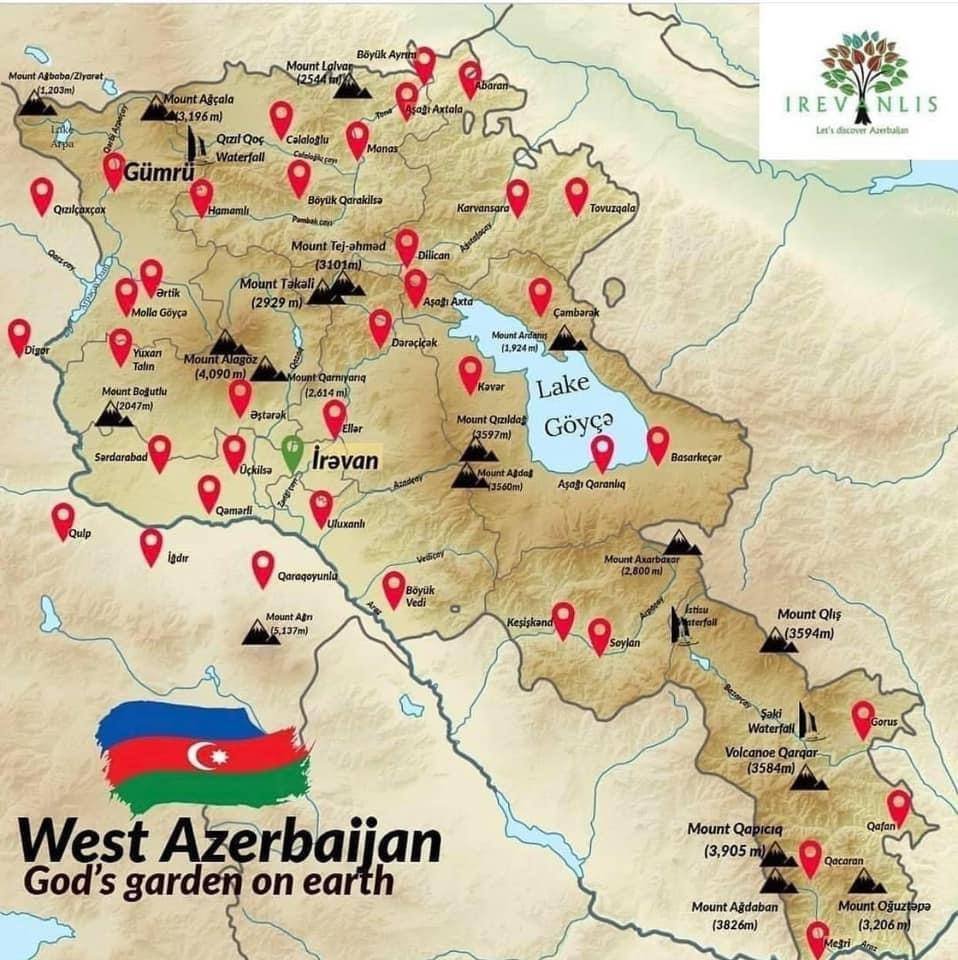 Azeri People Map