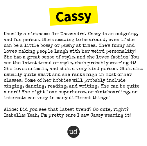 Cassy Name