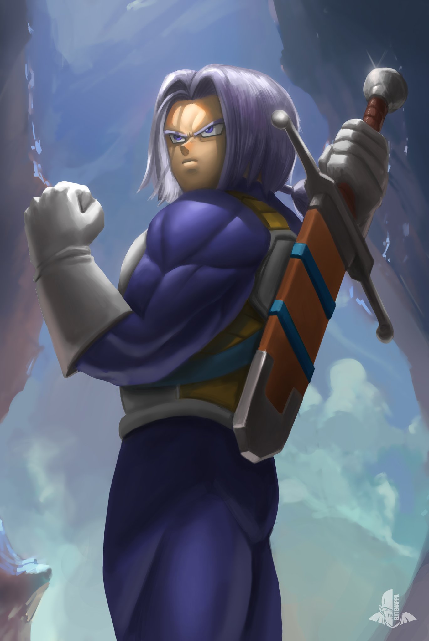Future Trunks Long Hair Sword
