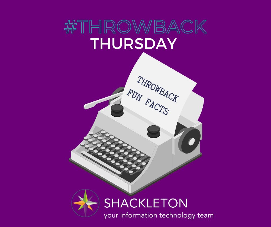 Throwback Thursday Technology