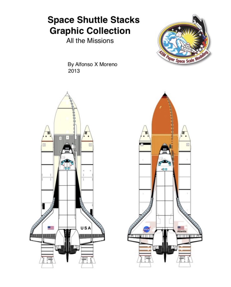 Paper Space Shuttle Model