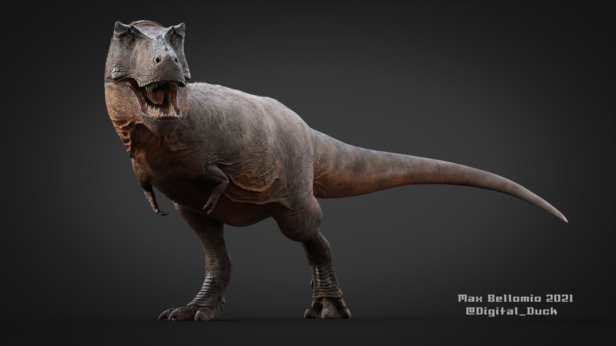 Tyrannosaurus rex vs. African Bush Elephant | The World of Animals