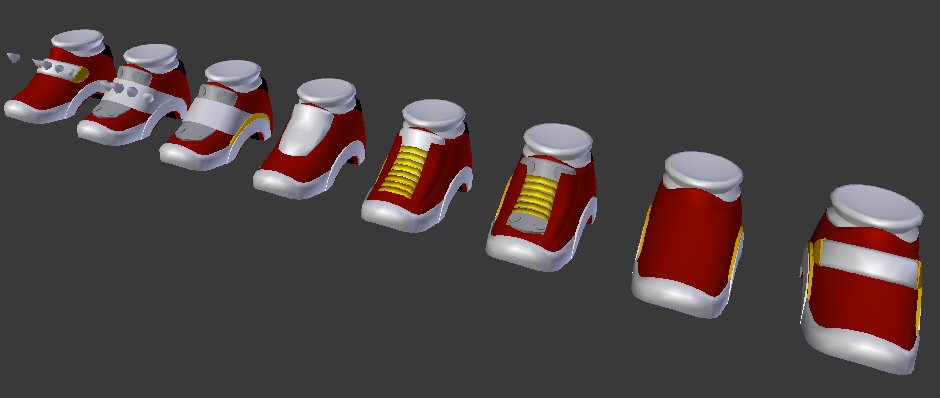 Sonic Soap Shoes 3d