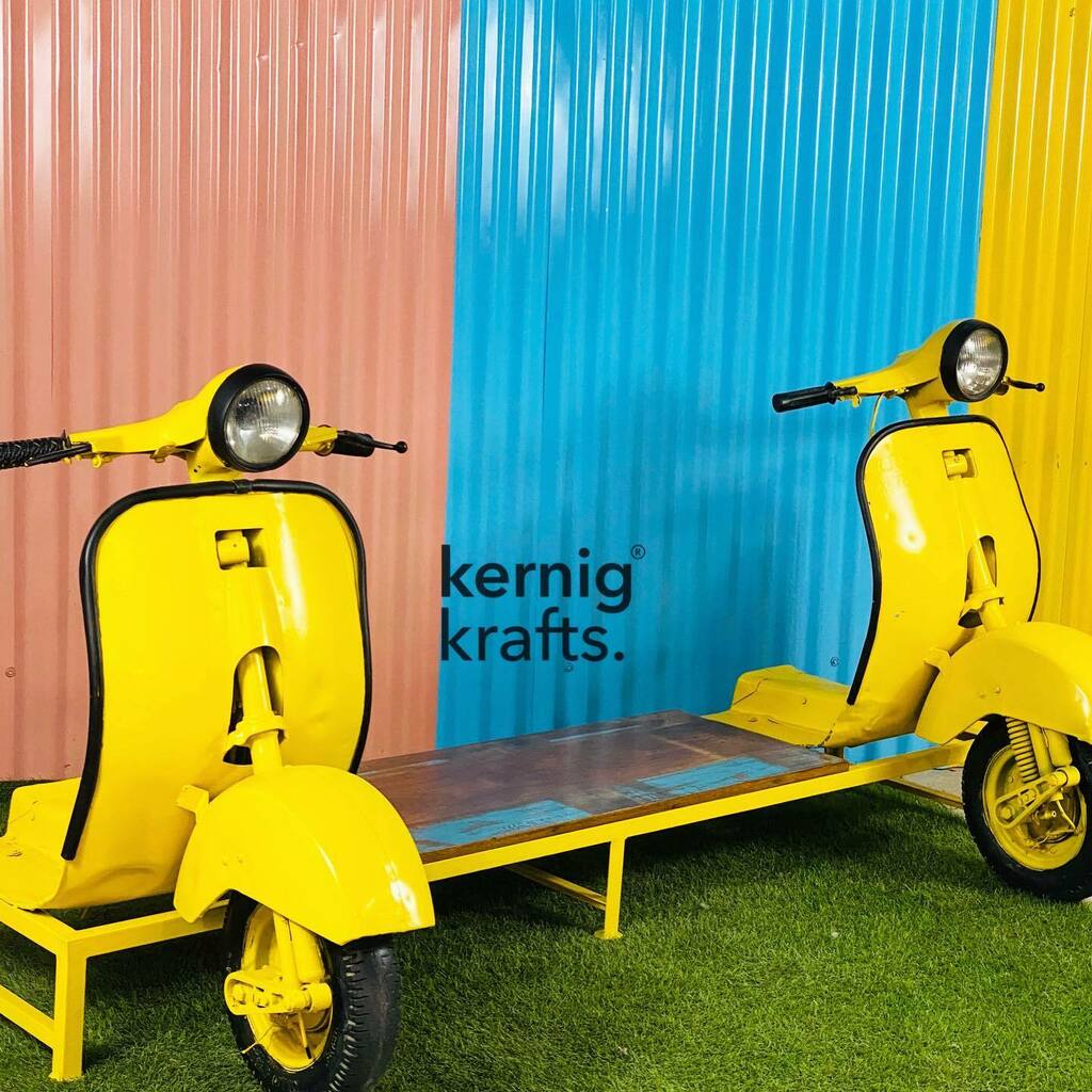 Bajaj Chetak Modified Yellow