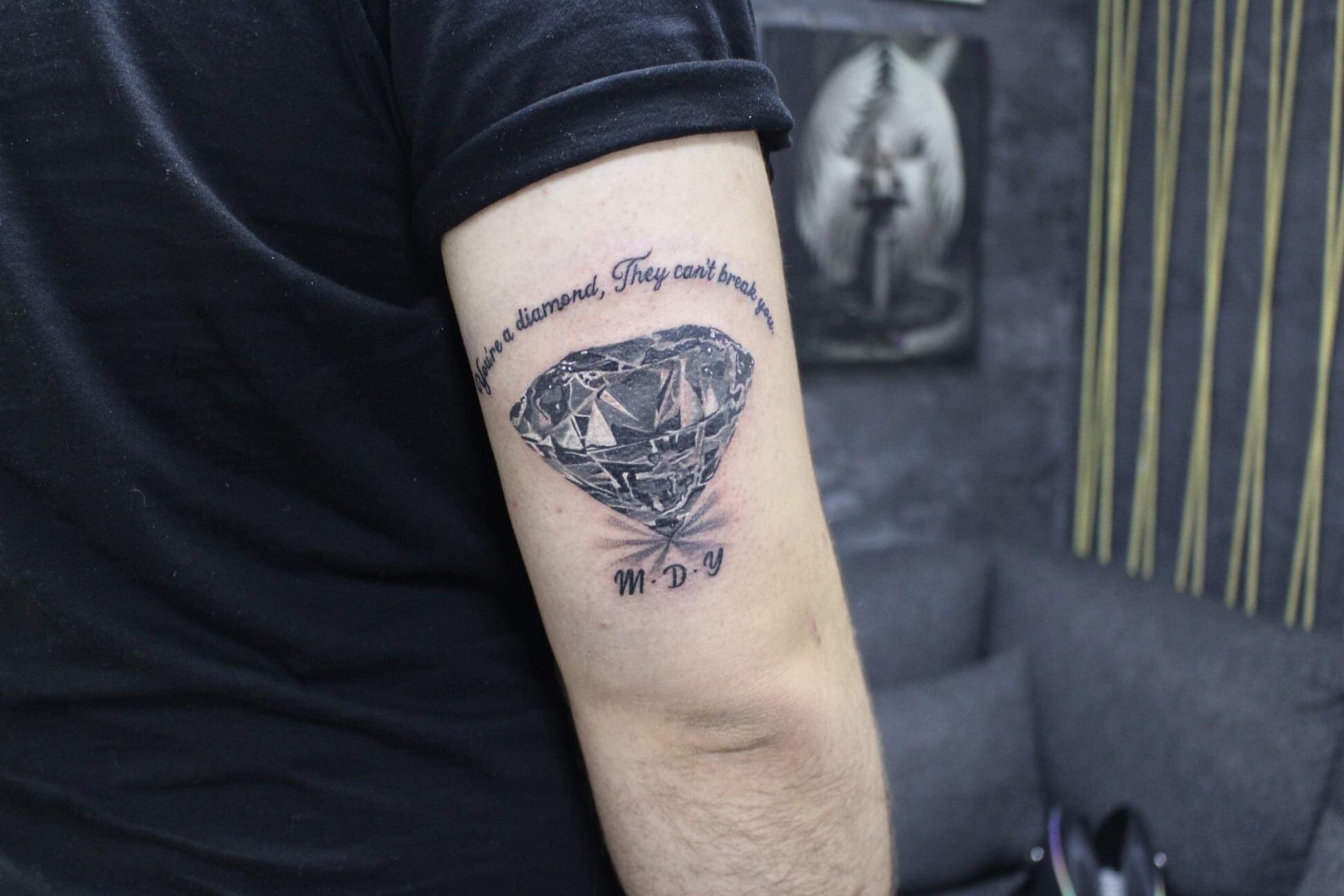 Diamond Tattoo Ideas For Men