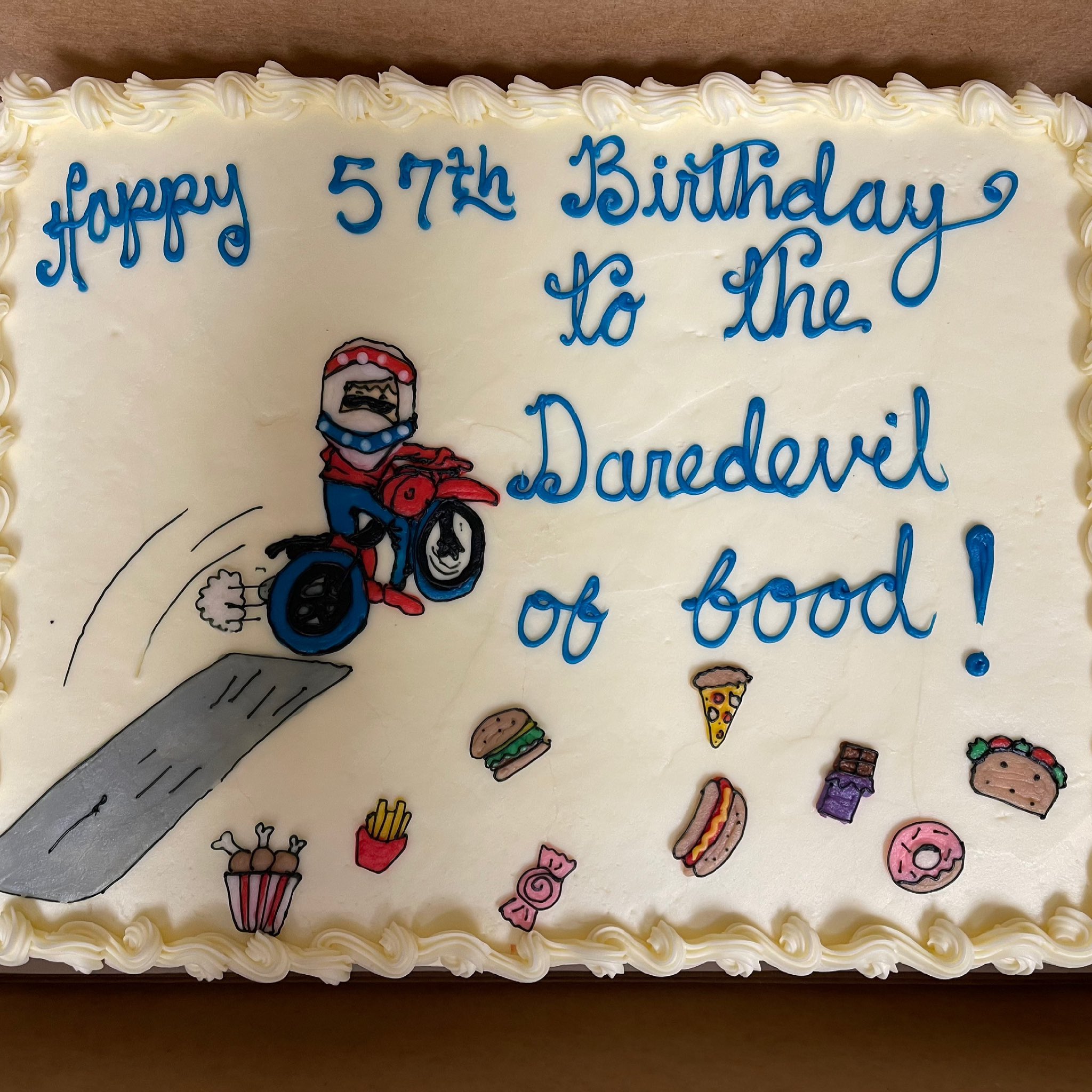 Happy 57 Birthday Cake