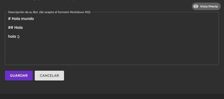 Portalmybot on Twitter: "formato Markdown para las descripciones de los bots :) https://t.co ...