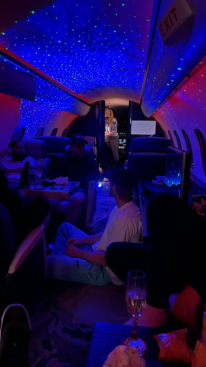 brought my starlight projector on the plane 🤤 Logan Paul @loganpaul