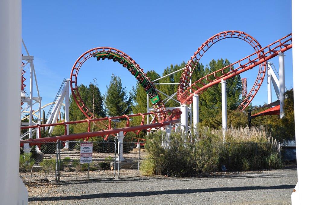 Six Flags Magic Mountain Viper Sign