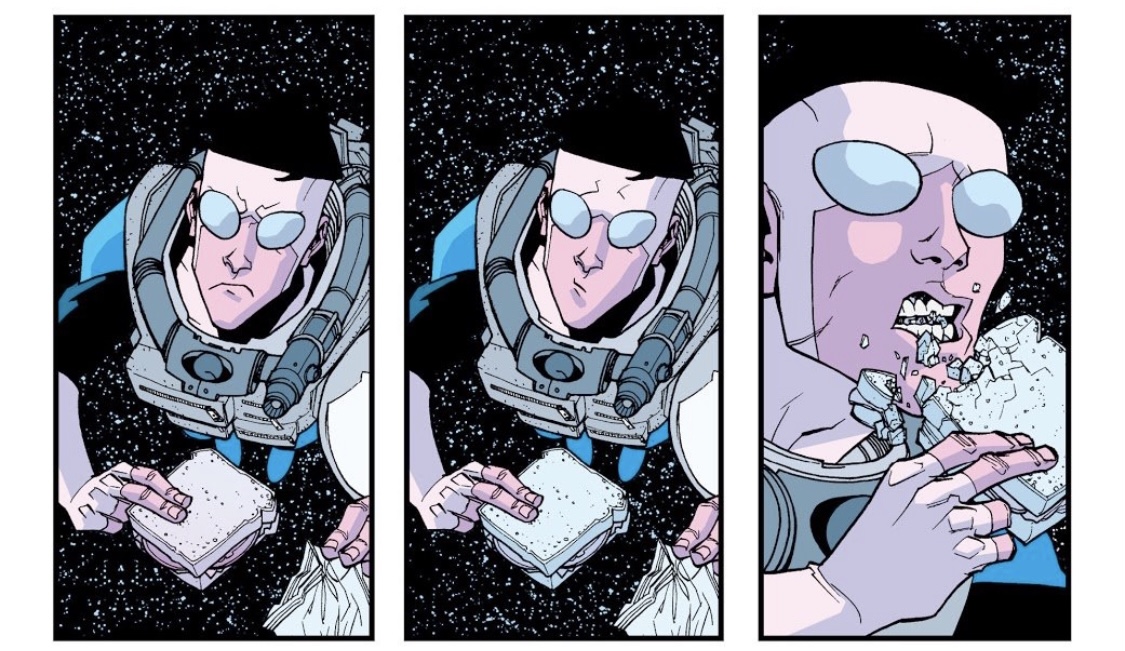 Alien Eating A Sandwich