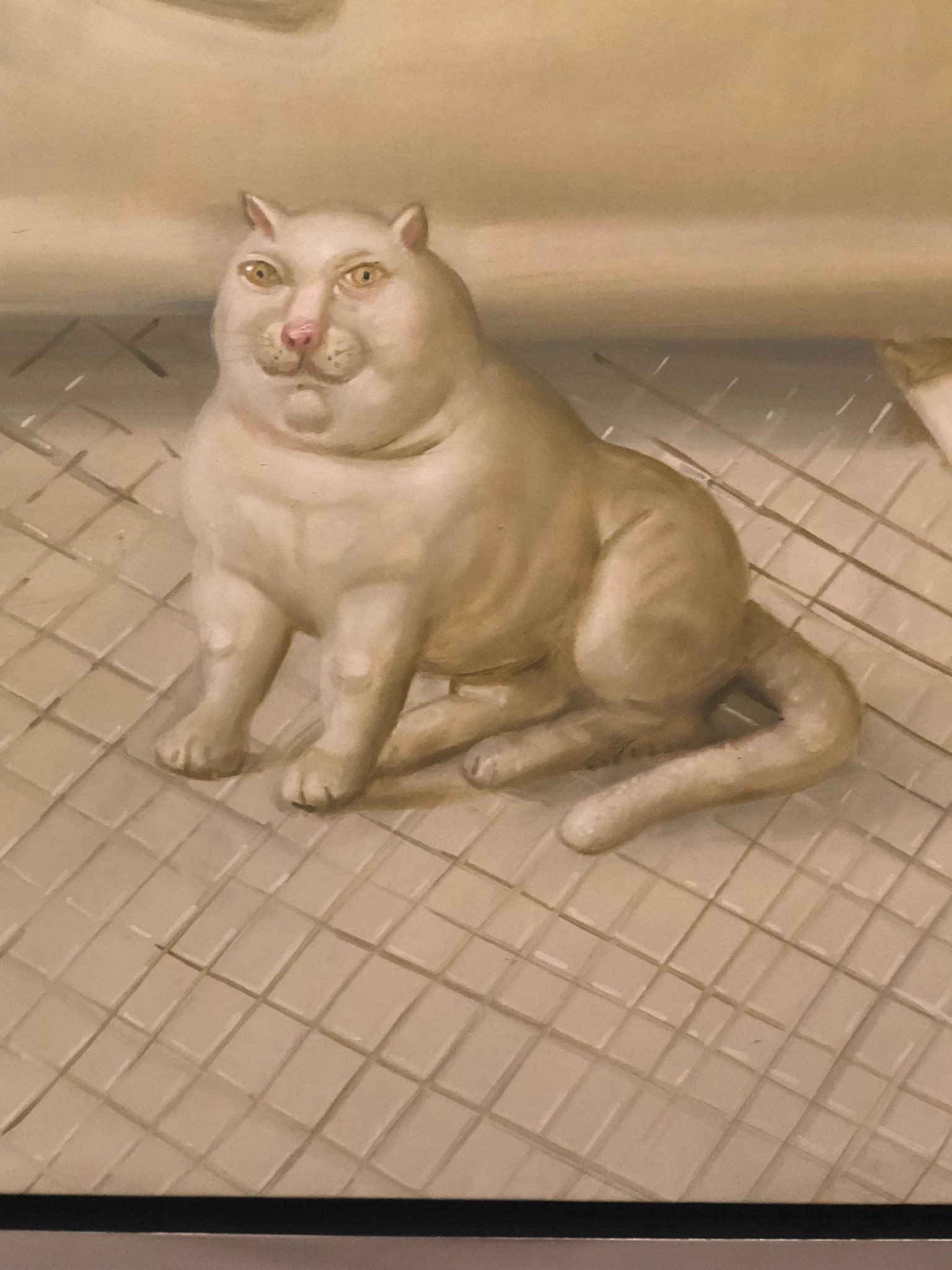 Fernando Botero Cat Sculpture