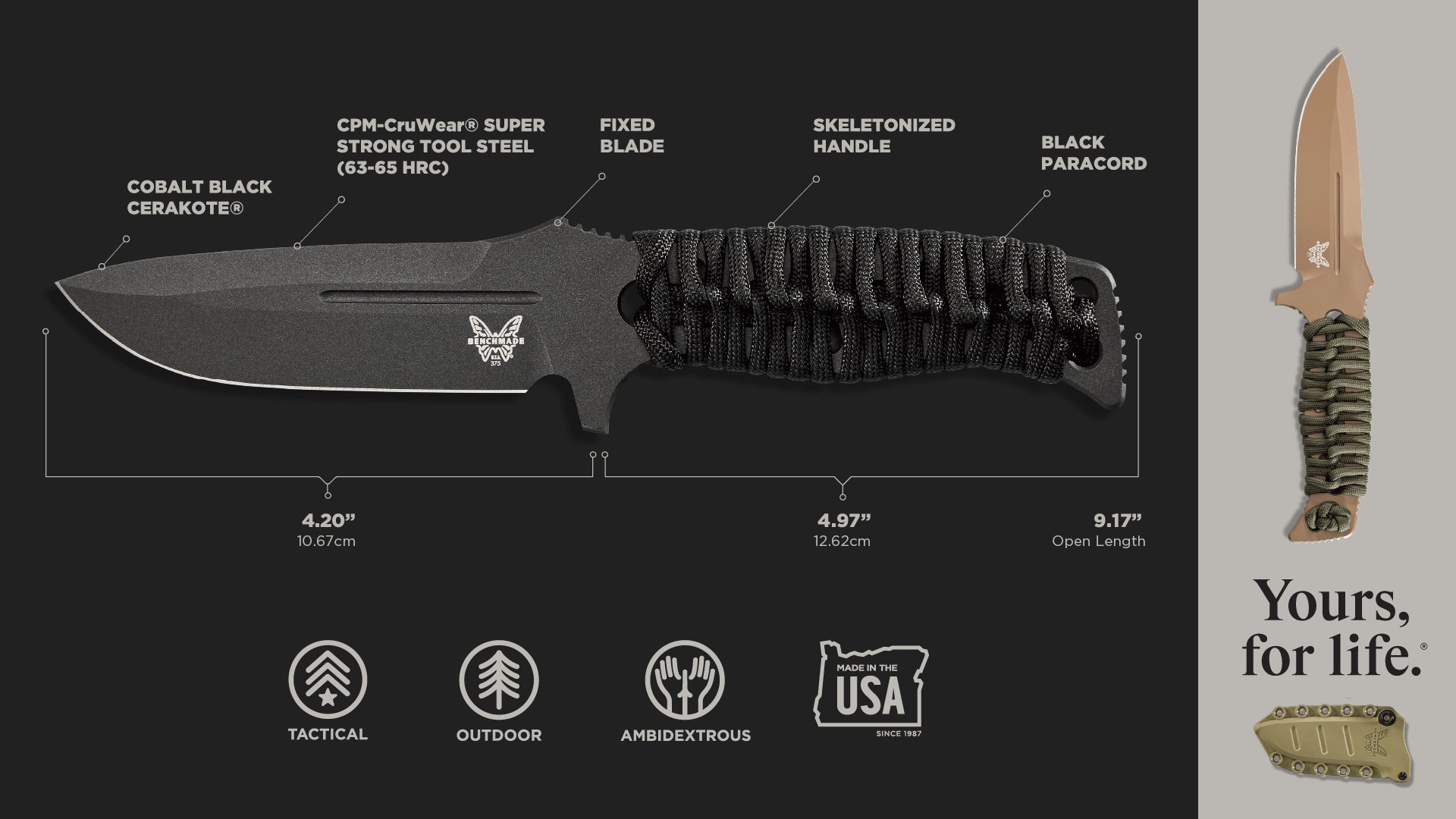 Benchmade 375 Fixed Blade