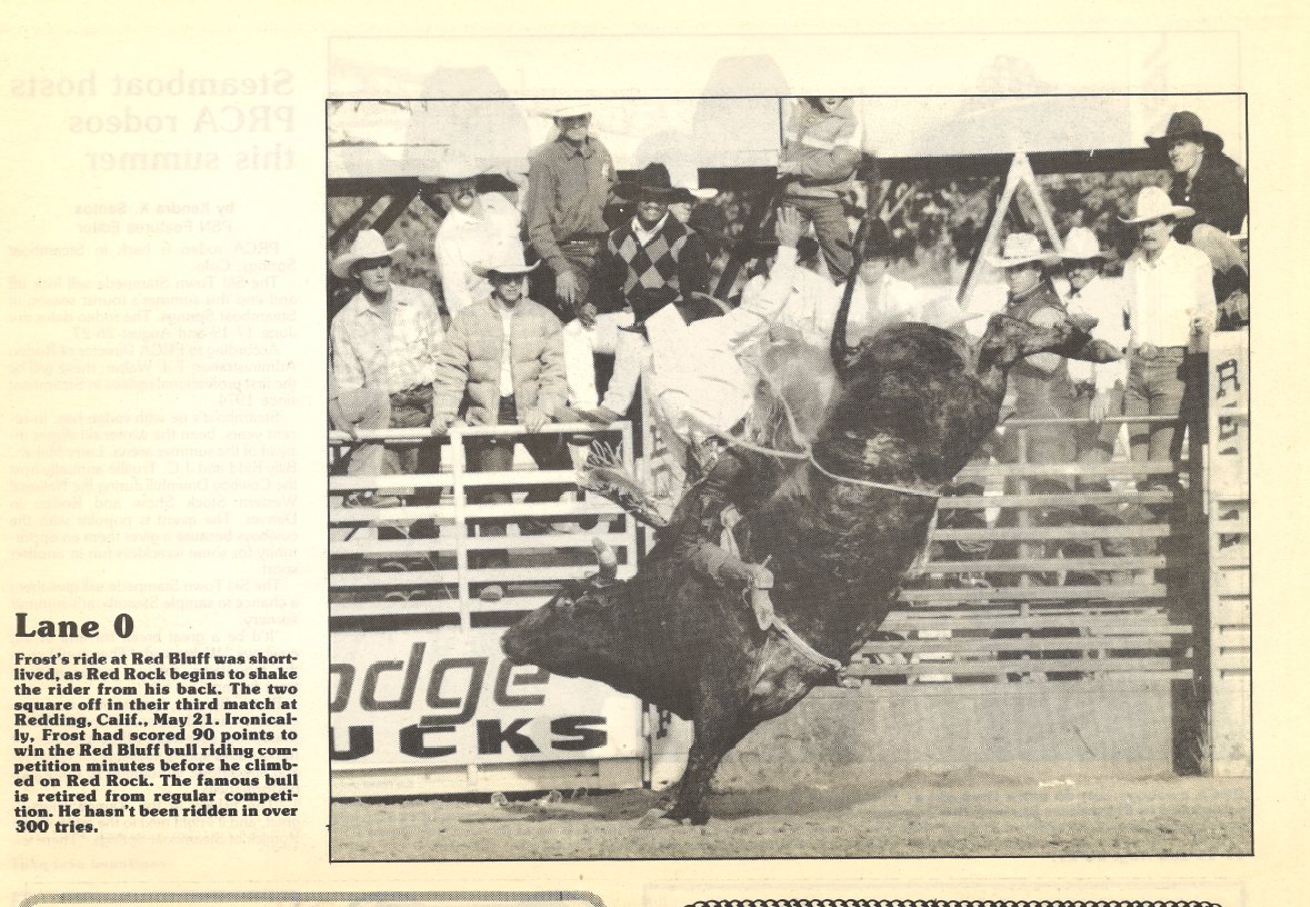 Lane Frost And Red Rock
