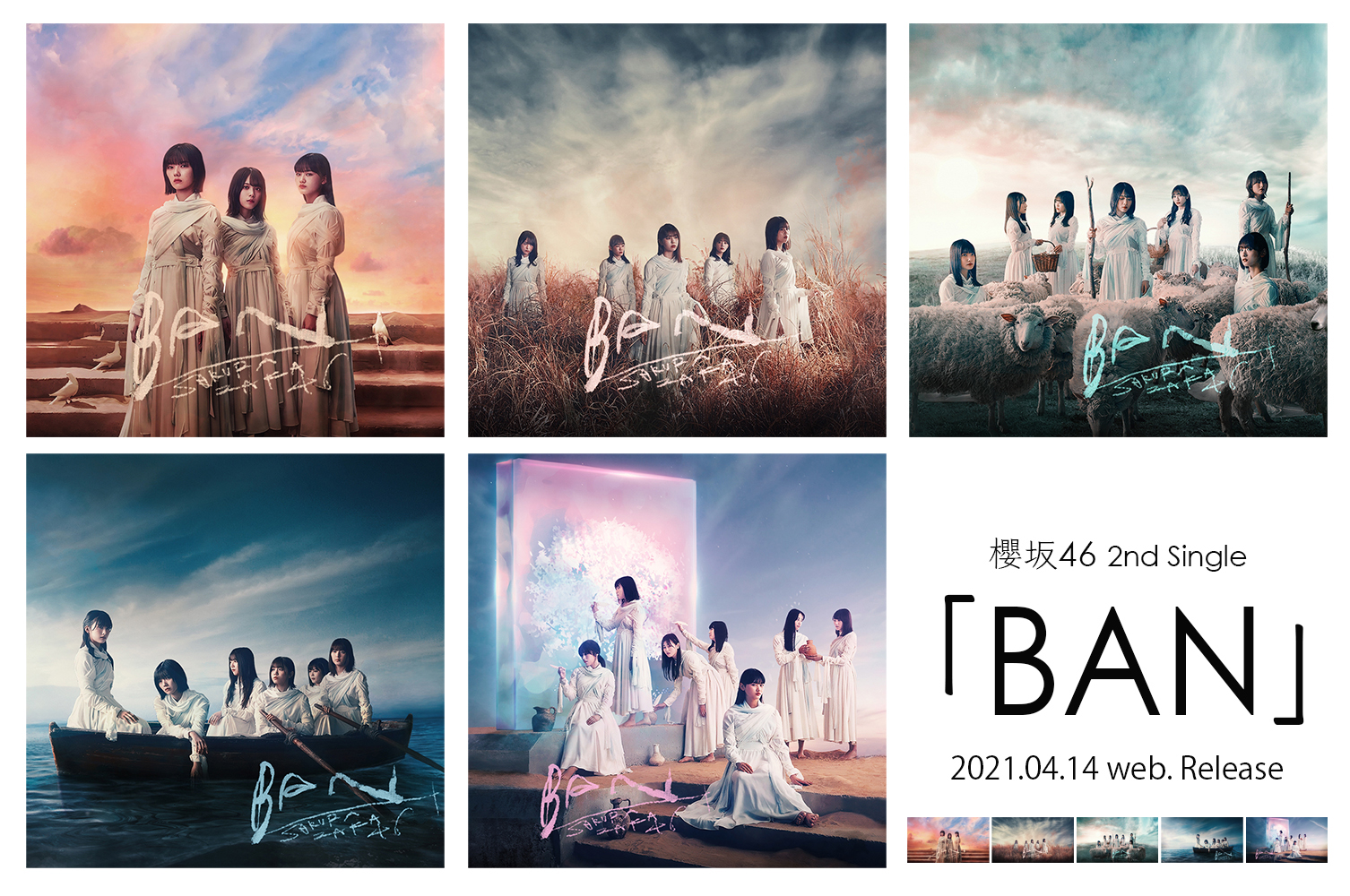 FA̷ИG on Twitter: "Sakurazaka46 2nd single [BAN] PC Wallpaper TYPE - A #Editorzaka46 #櫻坂46 #BAN ...