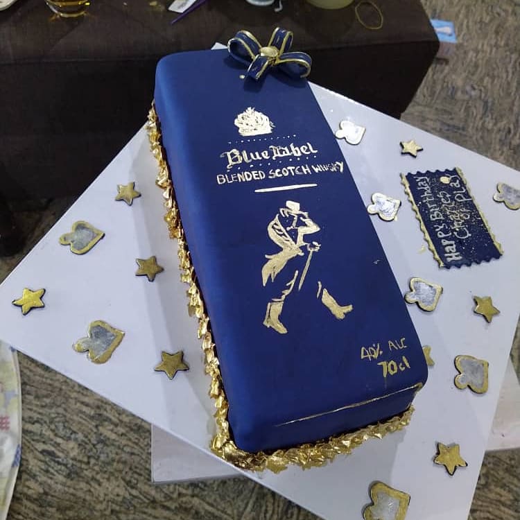 Johnny Walker Blue Label Cake