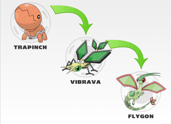 Pokemon Flygon Evolution Chart