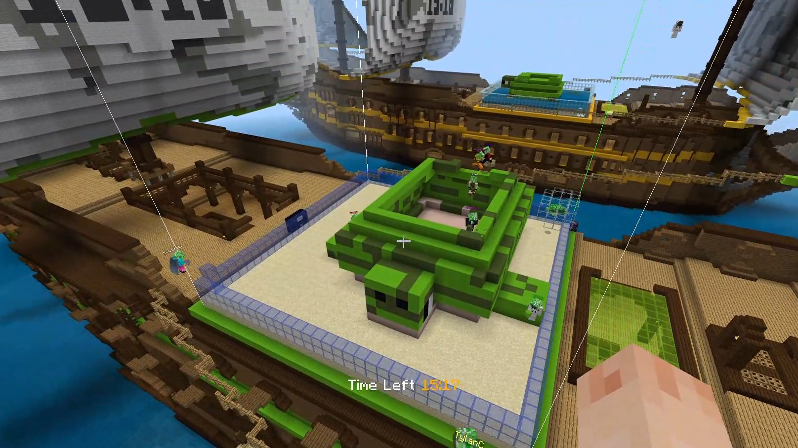 Giant Minecraft Boat Mod