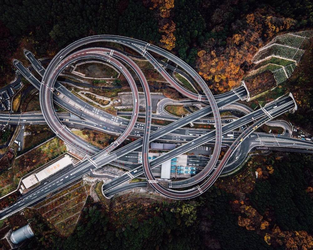 Complex Highway Interchange